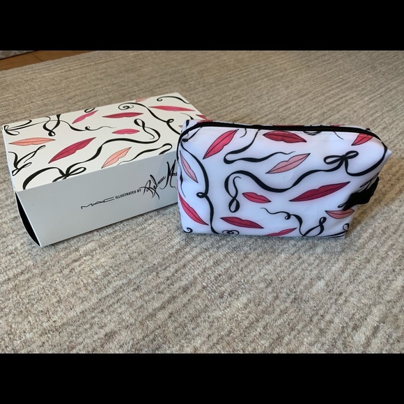 MAC Cosmetics | Bags | Mac Illustrated By Rebecca Moses Makeup Bag Nwt ...
